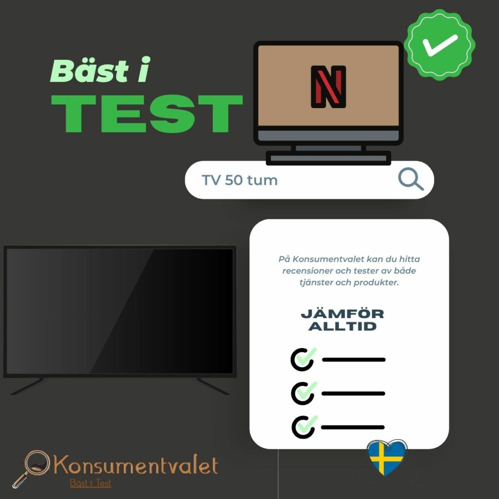 TV 50 tum bäst i test 2025 - Jämför 50 tums TV hos oss idag!