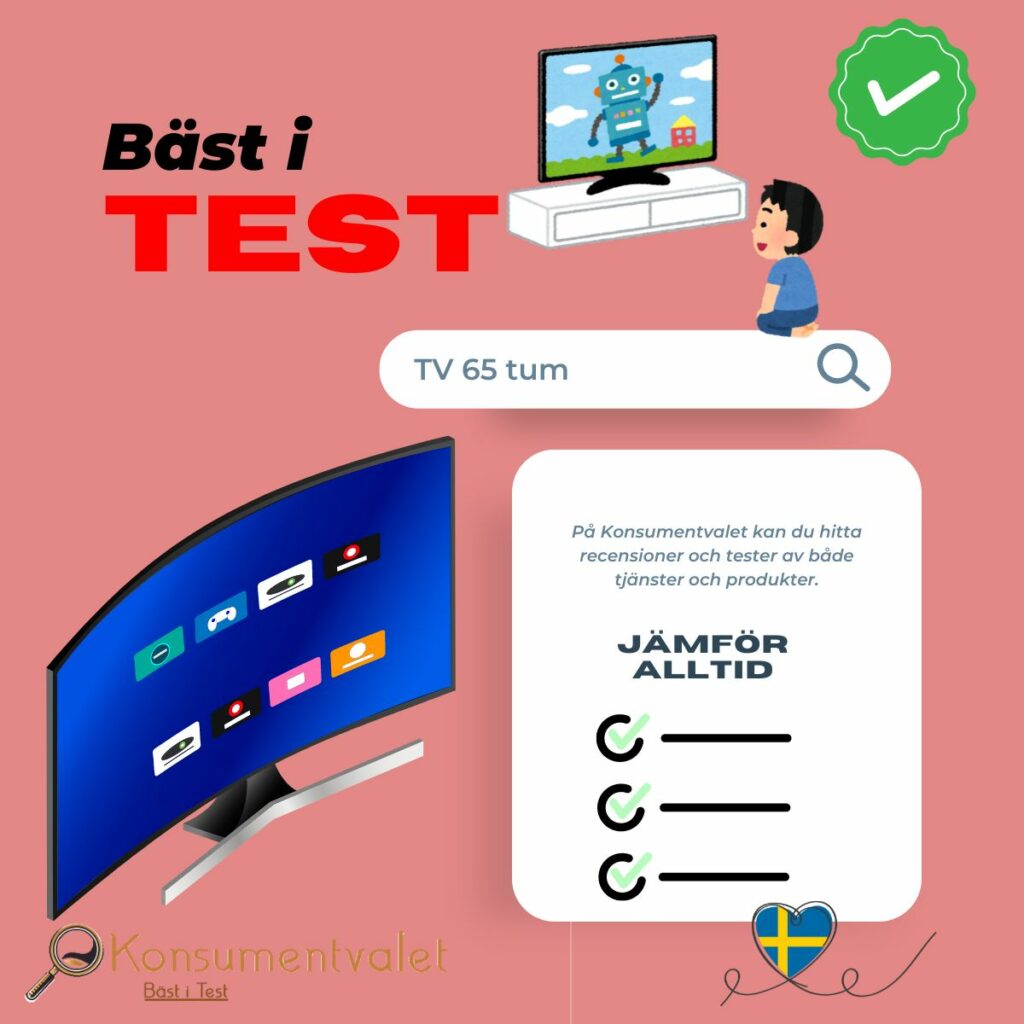 TV 65 Tum bäst i test 2025 - Jämför 65 tum TV och hitta bäst
