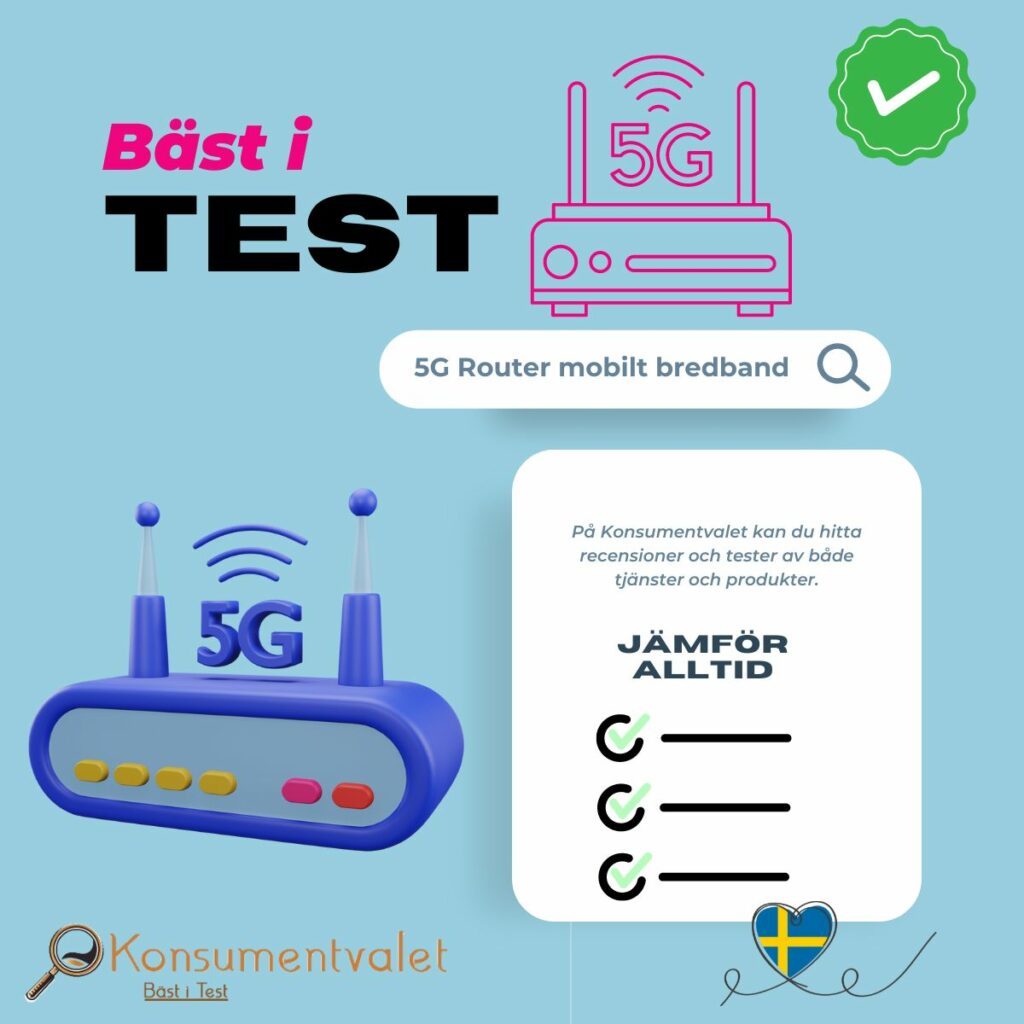 5G Router mobilt bredband bäst i test 2025 - Jämför idag!